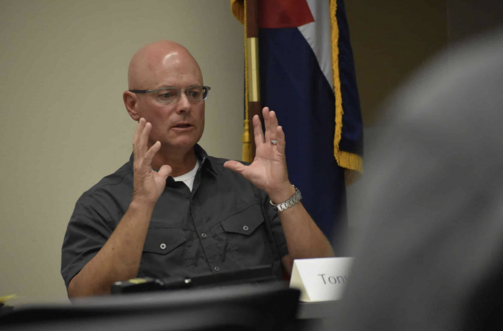 Garfield Re-2 School District Board President Tony May pitches switch ...